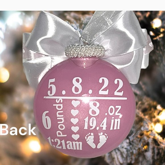 Hand Crafted | Holiday | Newborn Keepsake Ornament Babys First ...